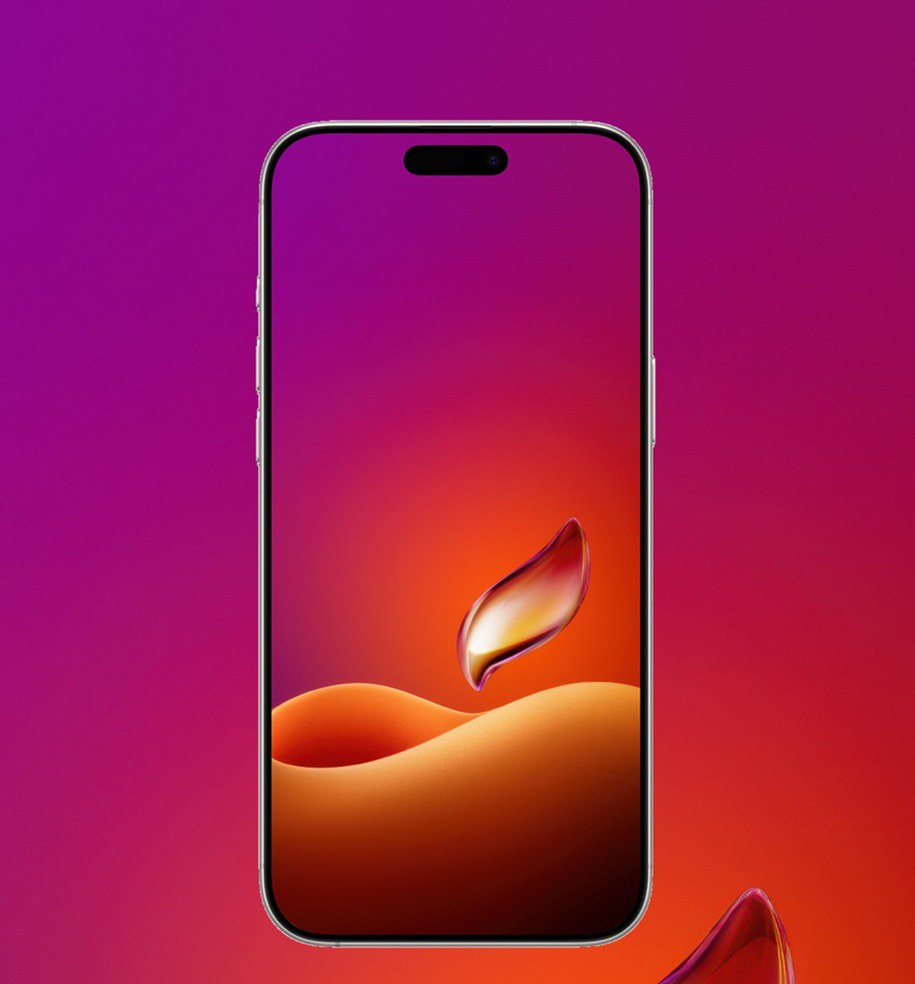 iPhone金闪闪的苹果壁纸-Netskao