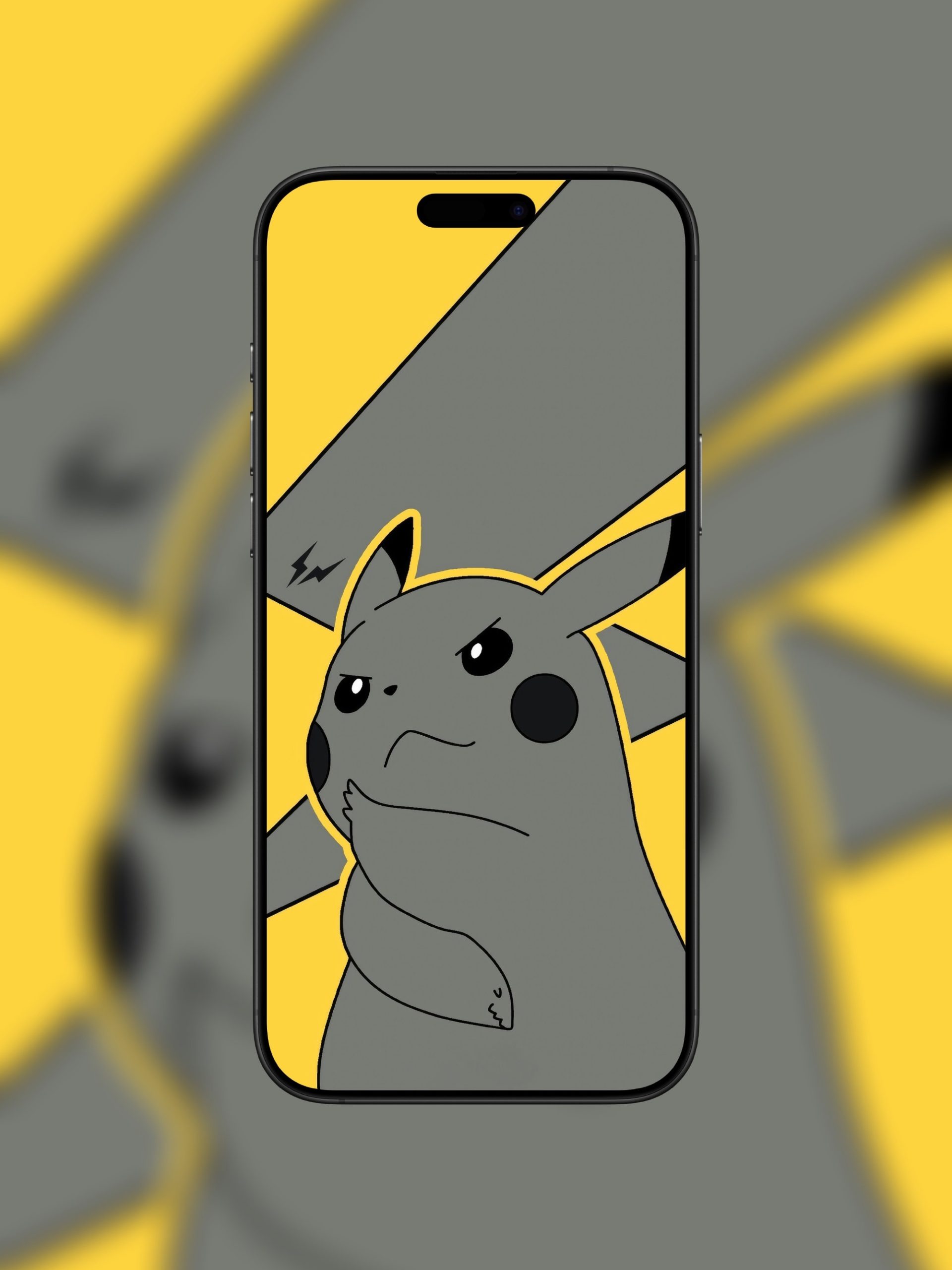 iPhone皮卡丘壁纸，简约可爱！-Netskao